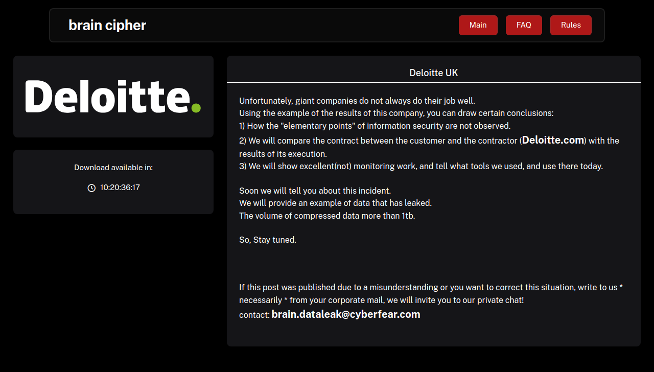 brain cipher details